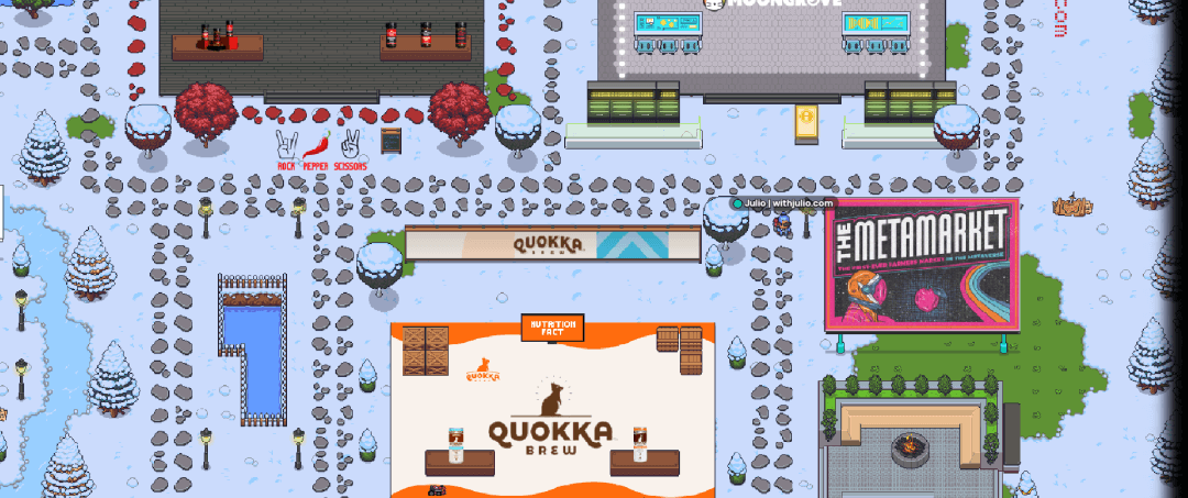 Virtual Market Space for MetaMarket - Gather Town Space