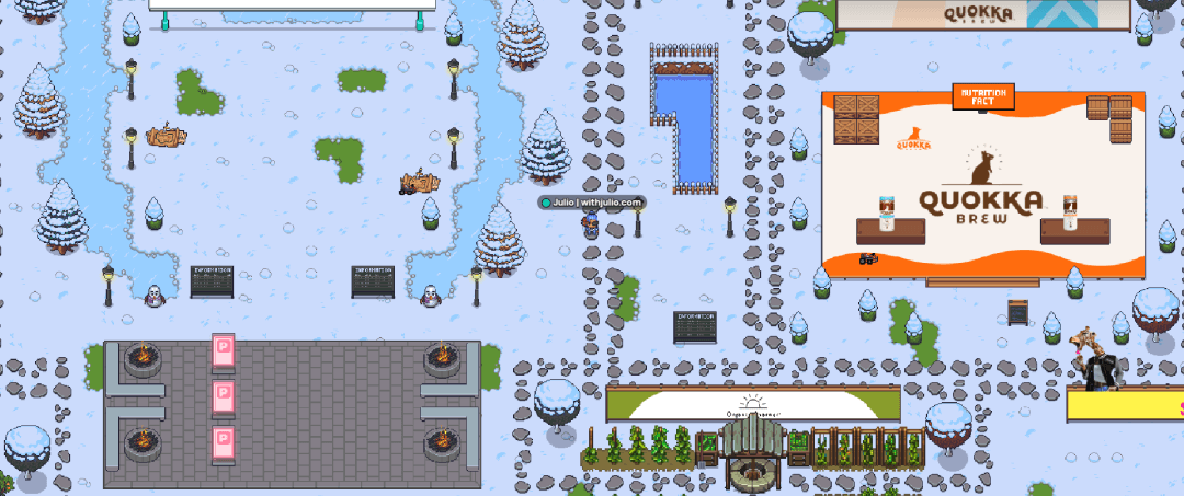 Virtual Market Space for MetaMarket - Gather Town Space