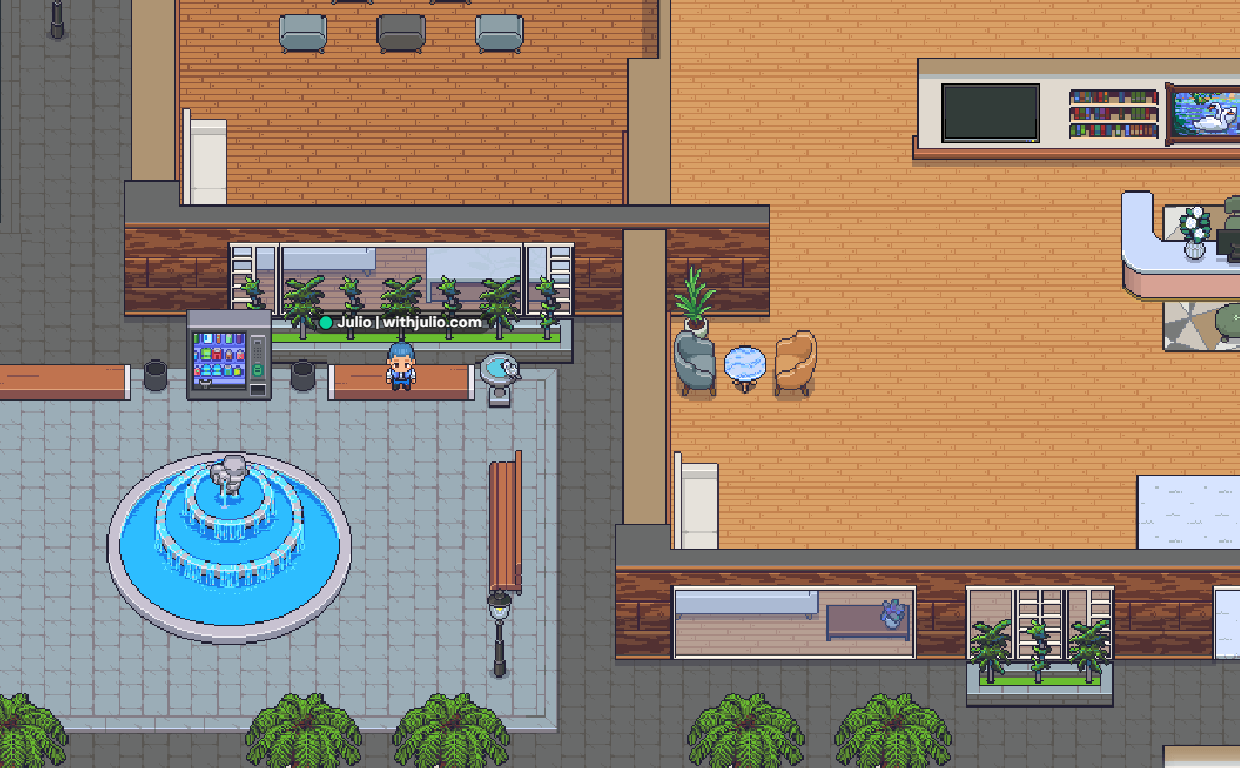 See How Basic Custom Gather Town Map Design Looks Like - With Julio