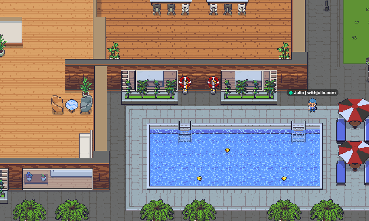 See How Basic Custom Gather Town Map Design Looks Like - With Julio