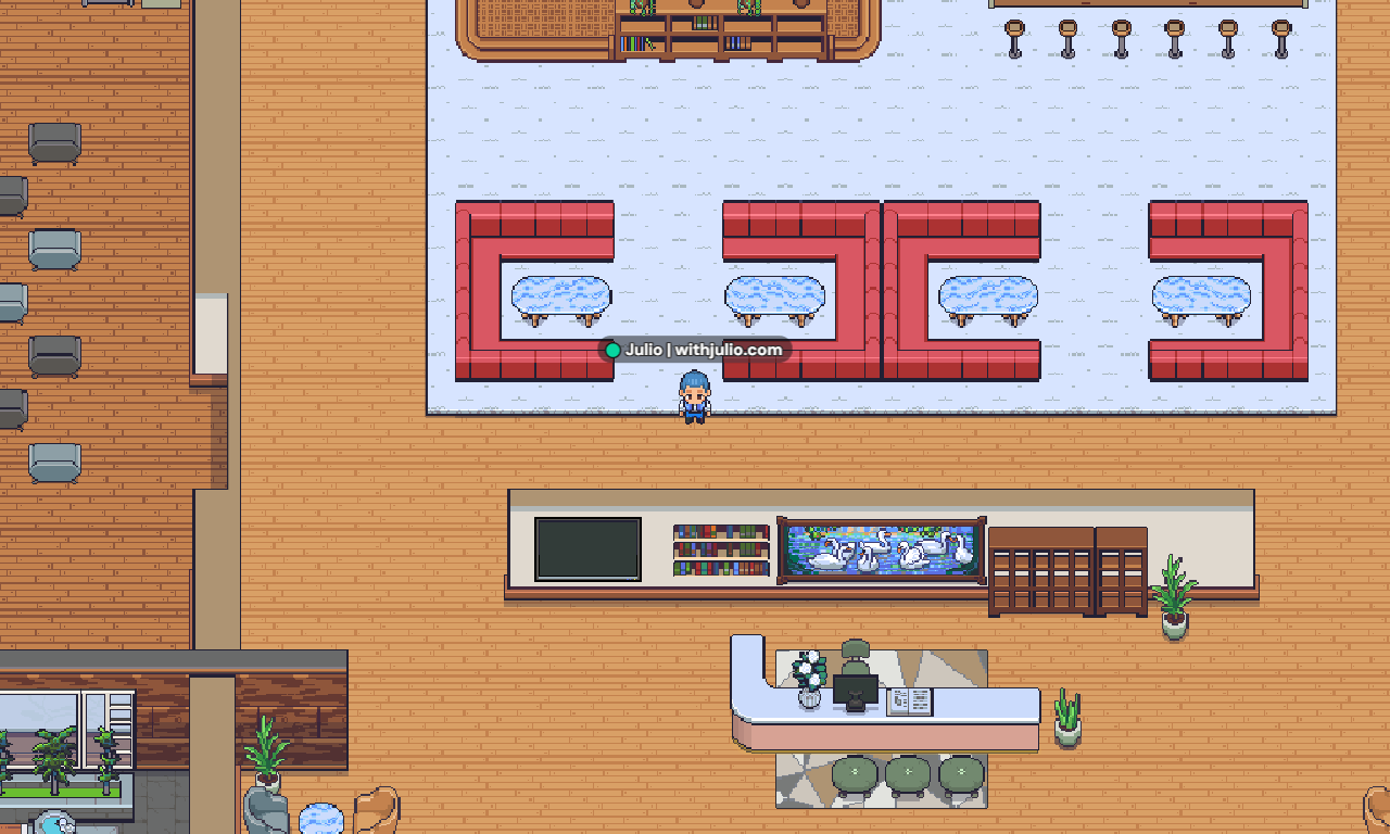 See How Basic Custom Gather Town Map Design Looks Like - With Julio