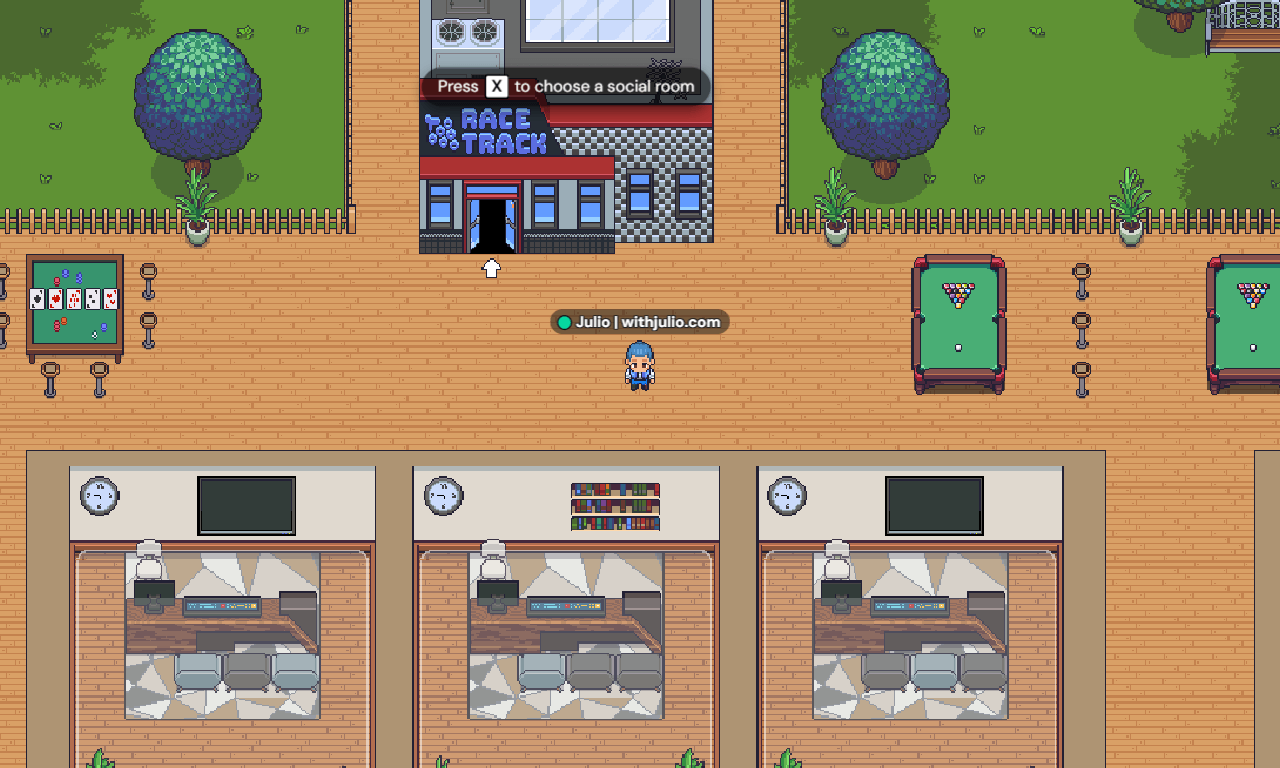 See How Basic Custom Gather Town Map Design Looks Like - With Julio