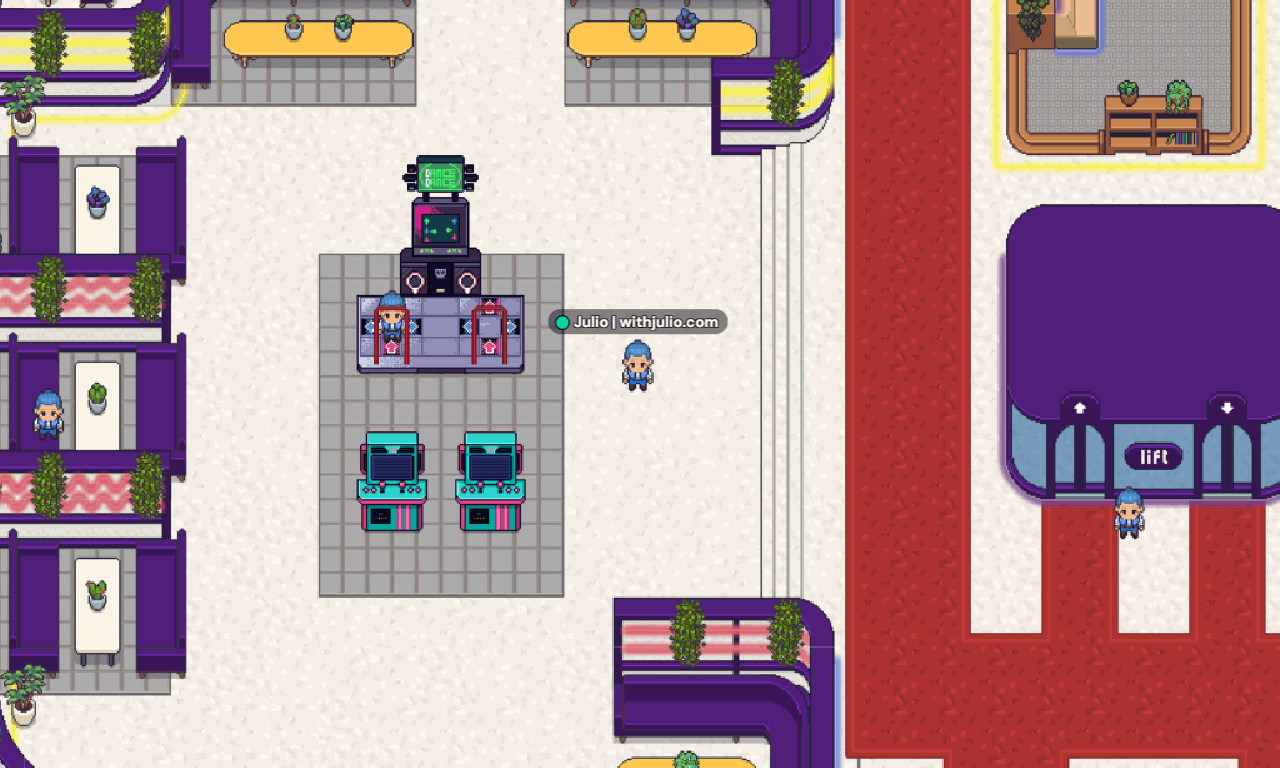 Modern Office Tower Building - Gather Town Portfolio - With Julio